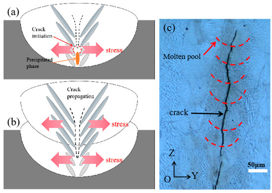 Effects of Thermal Stress on the Formation and Cracking Behavior of ...