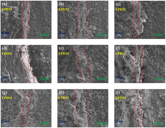 Preparation Optimization of CFRP and EPDM Composite by the Co-Curing Method