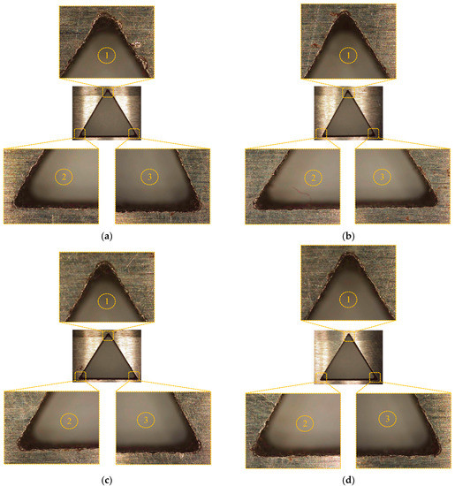 Machining of Triangular Holes in D2 Steel by the Use of Non ...