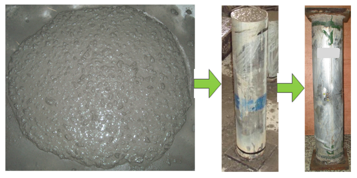 Eccentric Compression Behaviors of Self-Compacting Concrete-Filled Thin ...