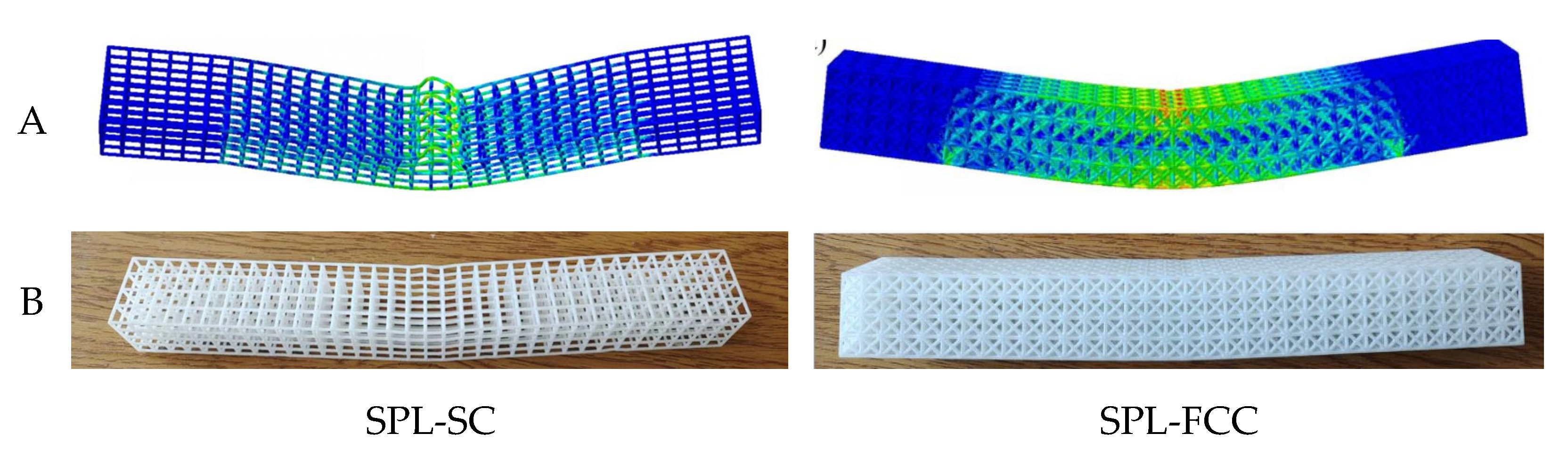 Bending Collapse and Energy Absorption of Dual-Phase Lattice Structures