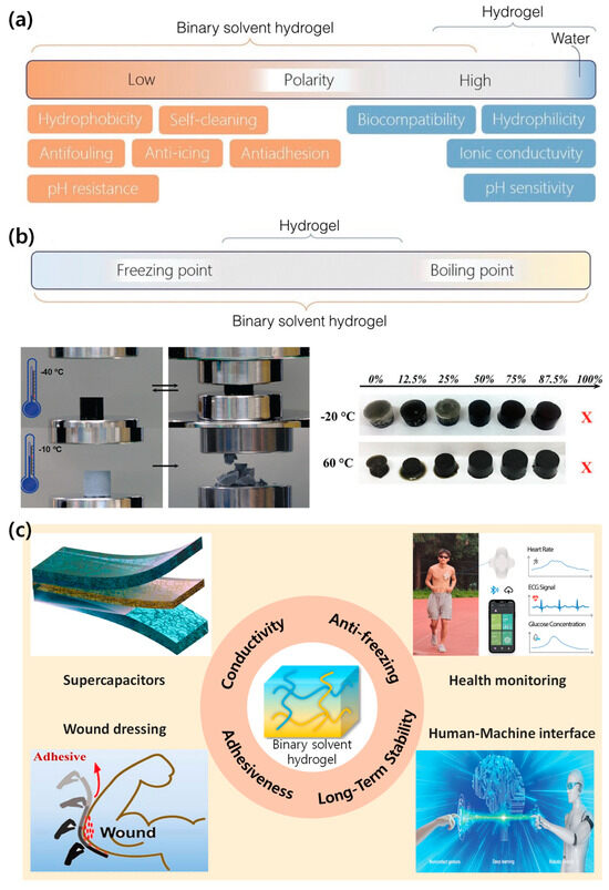 Advancements in Binary Solvent-Assisted Hydrogel Composites for ...