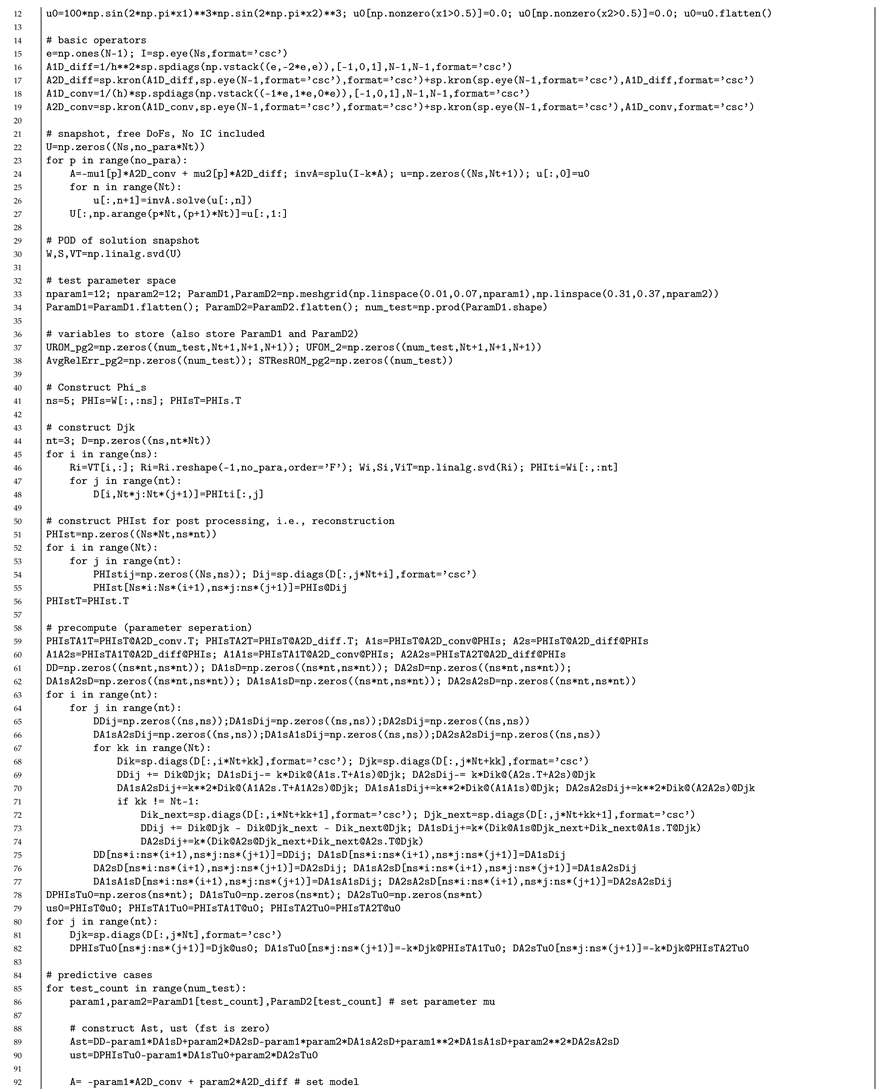Mathematics Free Full Text Efficient Space Time Reduced Order Model For Linear Dynamical