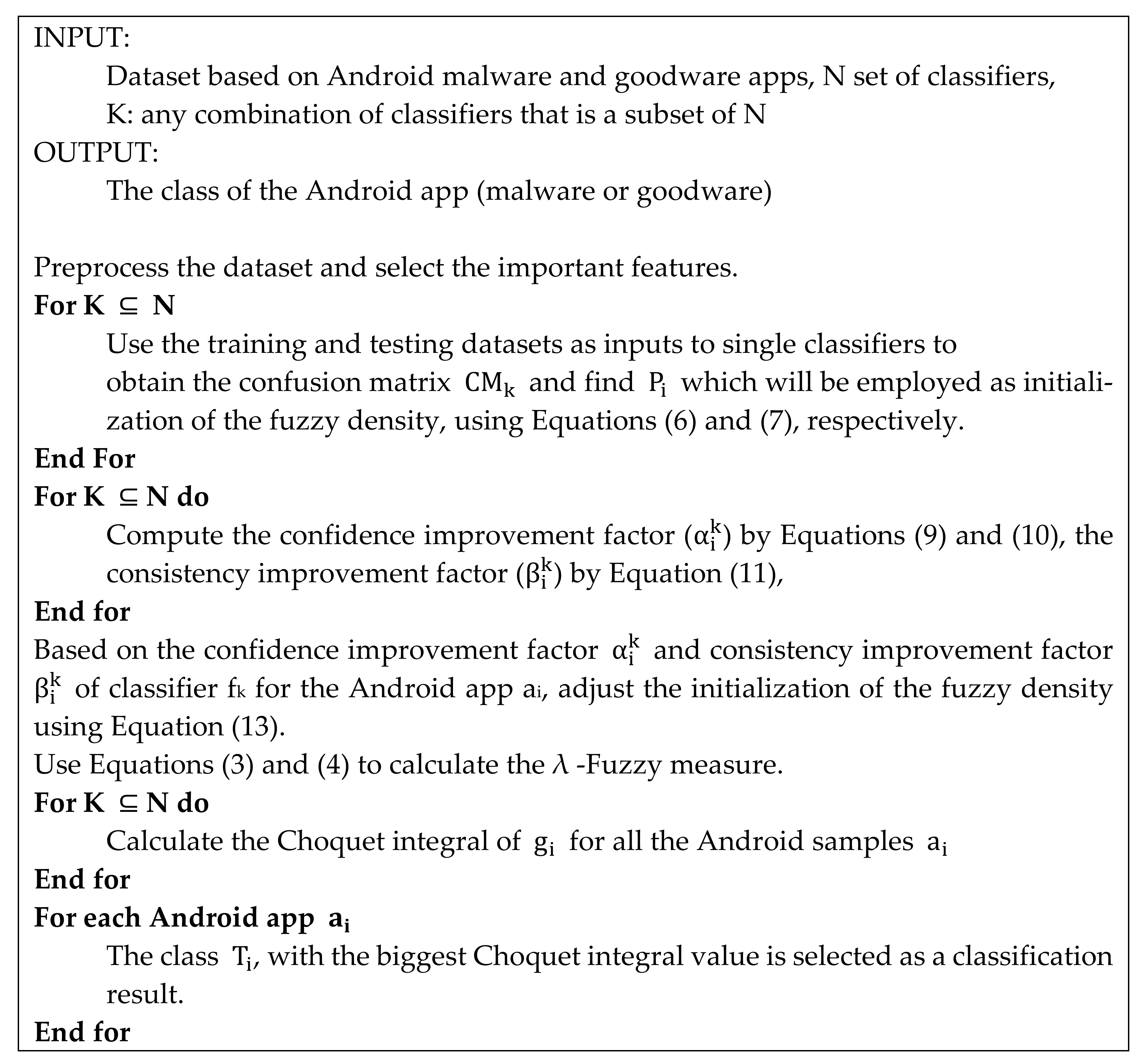 Fuzzy Integral-Based Multi-Classifiers Ensemble for Android Malware Classification