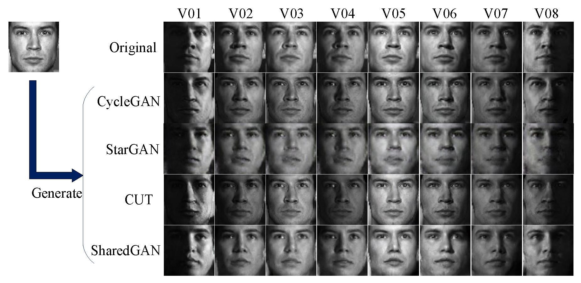 Single-Sample Face Recognition Based on Shared Generative Adversarial ...