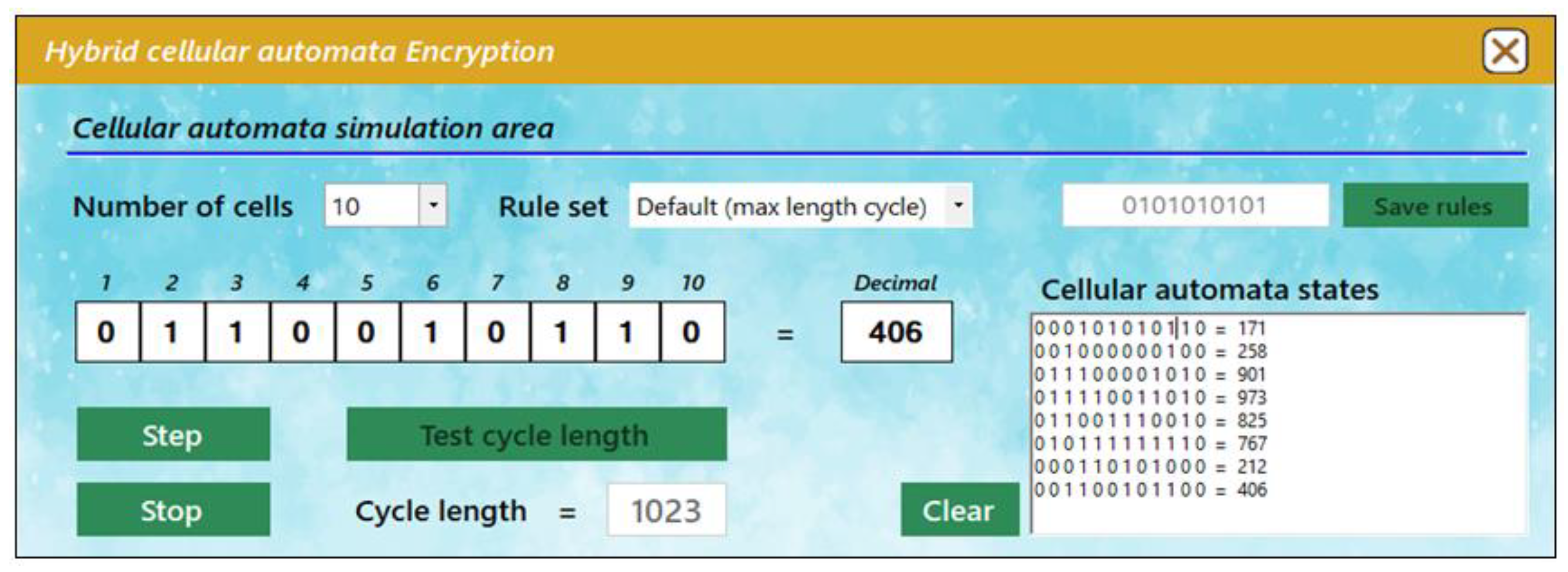 Mathematics | Free Full-Text | Cryptographic Algorithm Based on Hybrid One-Dimensional Cellular ...