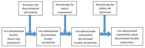 Two-Dimensional Exponential Sparse Discriminant Local Preserving Projections