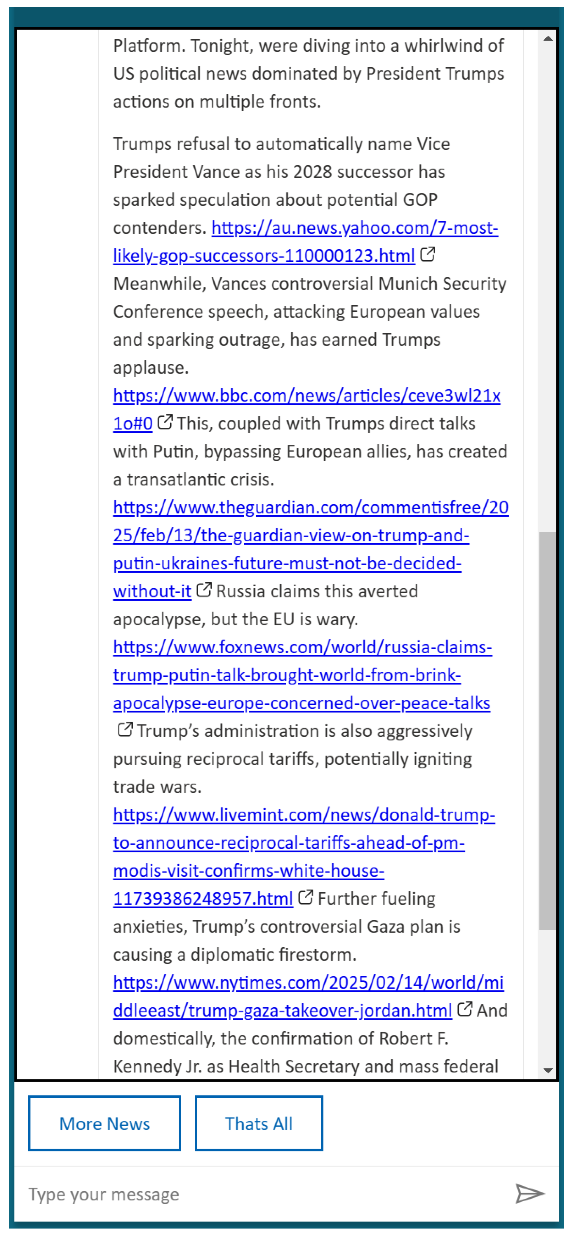AI-Driven Chatbot for Real-Time News Automation