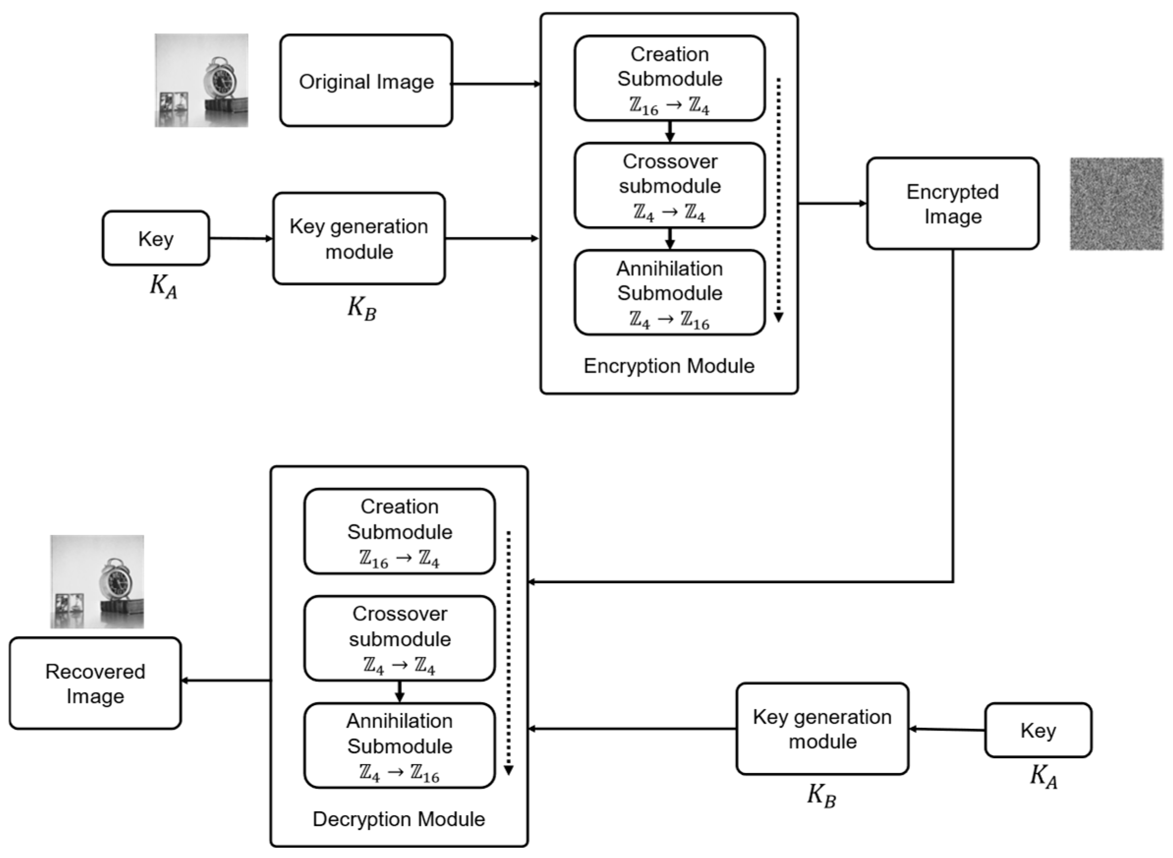 Symmetric Grayscale Image Encryption Based on Quantum Operators with Dynamic Matrices