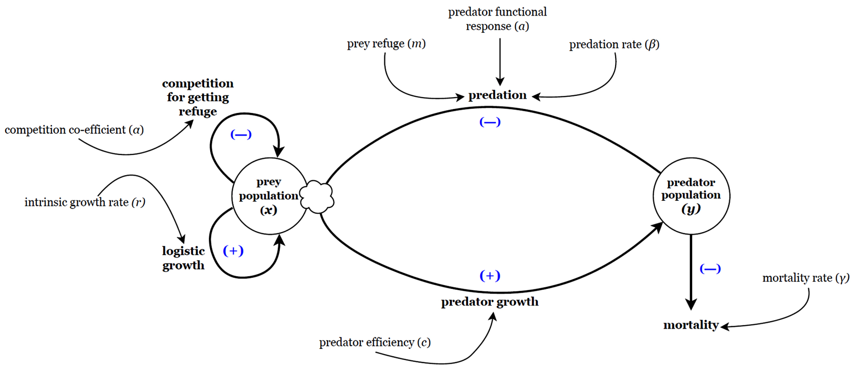 Impact of Cooperation and Intra-Specific Competition of Prey on the ...