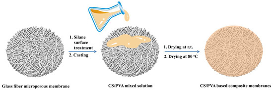 Preparation of a PVA/Chitosan/Glass Fiber Composite Membrane and the Performance in CO2 Separation