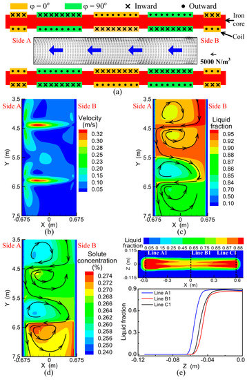 Numerical Simulation Of Solidification Behavior And Solute Transport In Slab Continuous Casting