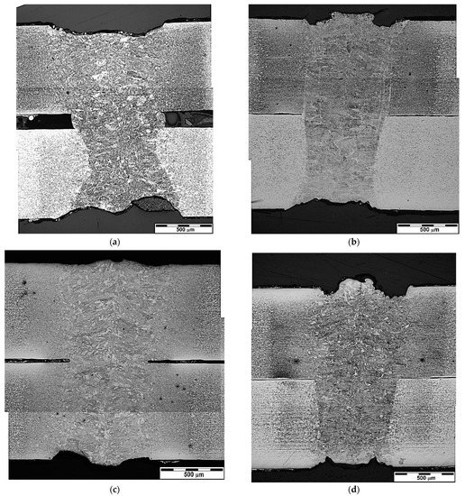 Metallographic Study of Overlapped Laser Welds of Dissimilar Materials