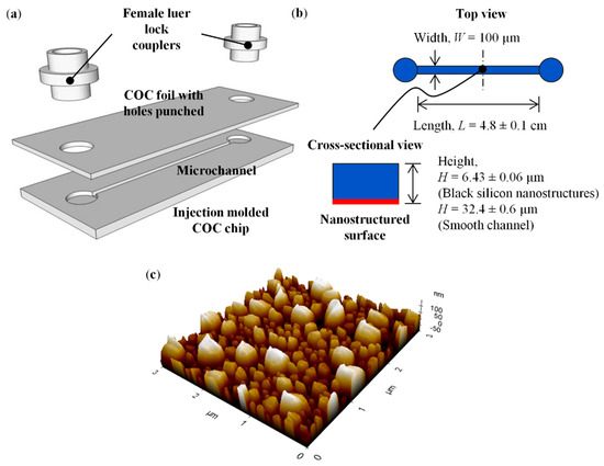 Electroosmotic Flow in Microchannel with Black Silicon Nanostructures