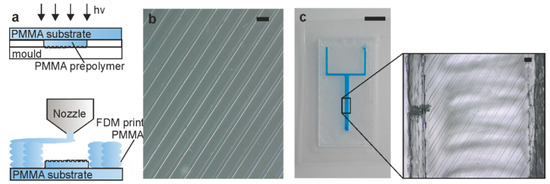 Fused Deposition Modeling of Microfluidic Chips in Polymethylmethacrylate