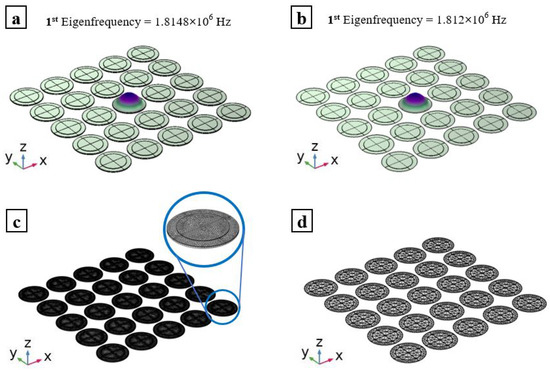Efficient Modeling and Simulation of PMUT Arrays in Various Ambients