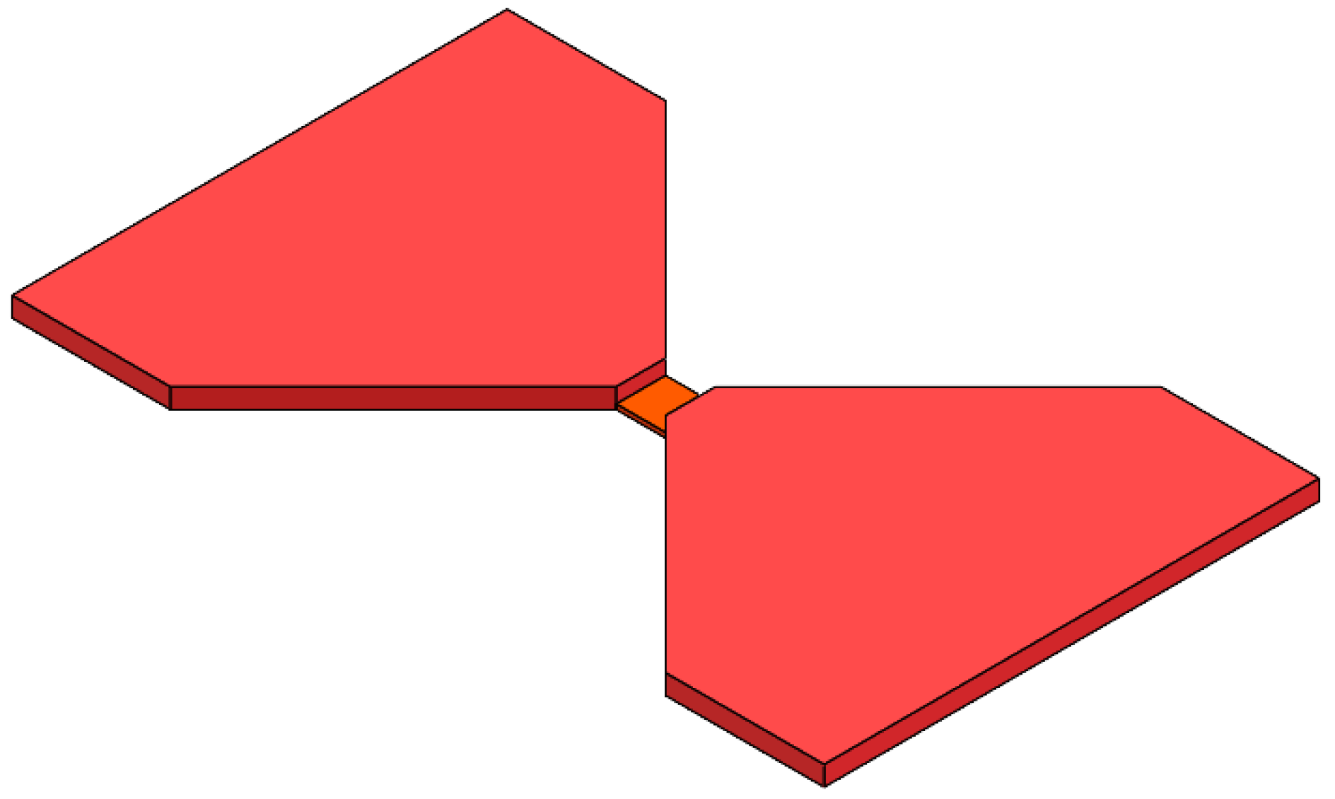 A Micro Bridge-Wing-Thickened Low-Energy Exploding Foil Initiator Chip