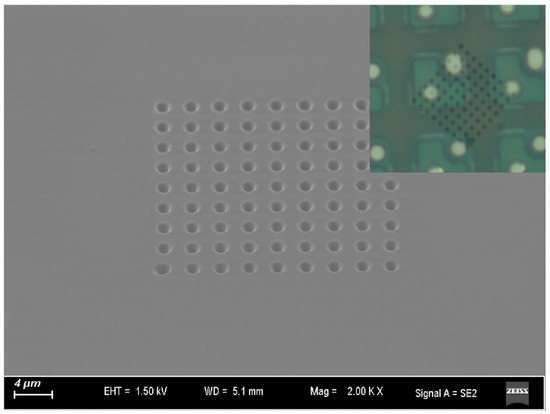 A 64 × 64 GaN Micro LED Monolithic Display Array: Fabrication and Light Crosstalk Analysis