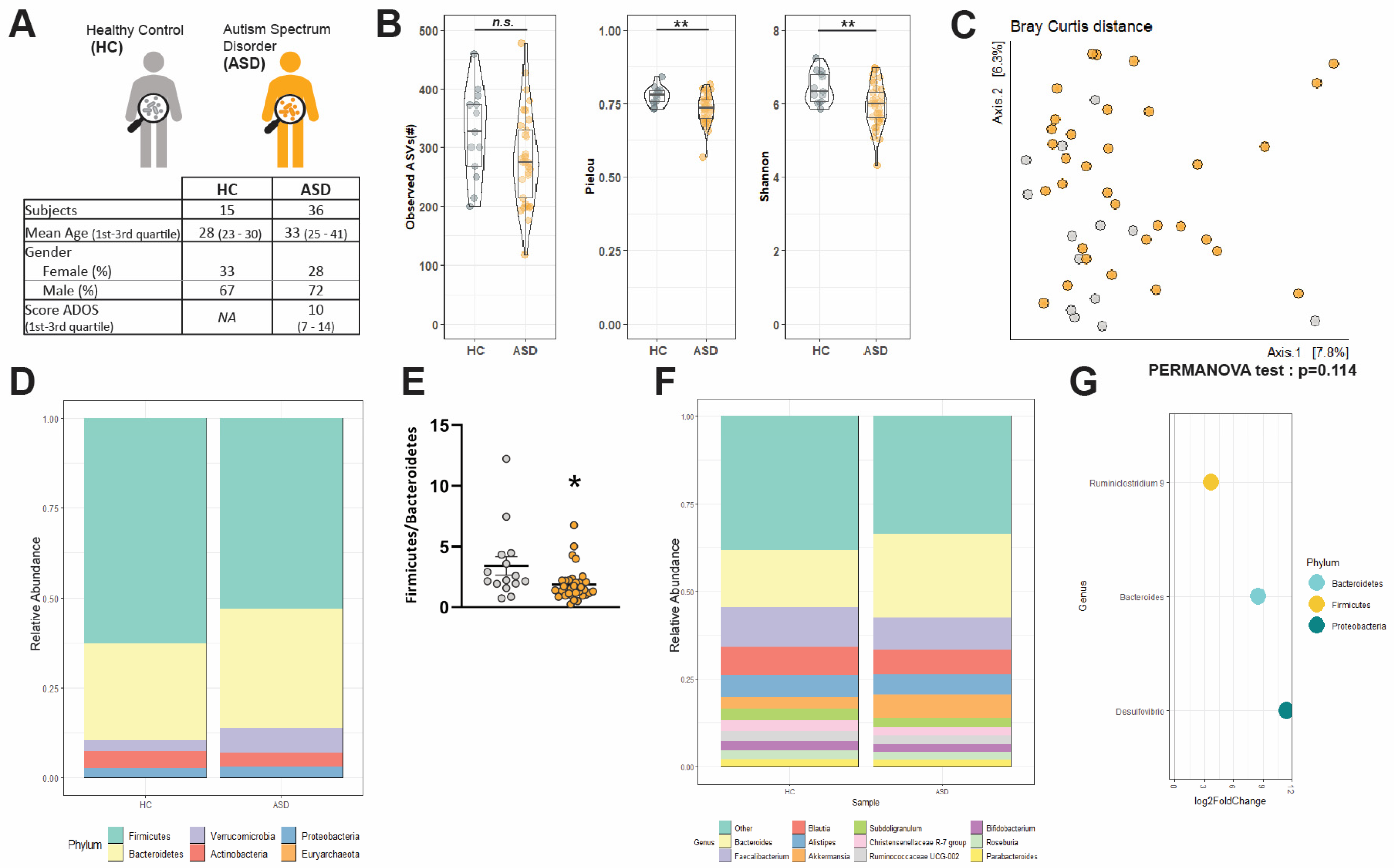Fecal Supernatant from Adult with Autism Spectrum Disorder Alters ...