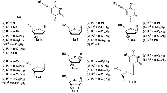 Analogues of Pyrimidine Nucleosides as Mycobacteria Growth Inhibitors
