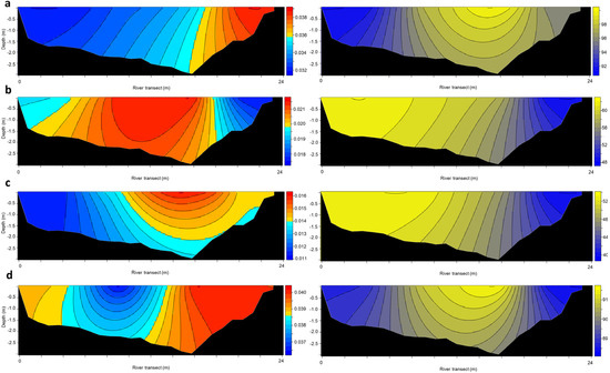 Transport of (Micro)plastic Within a River Cross-Section—Spatio ...