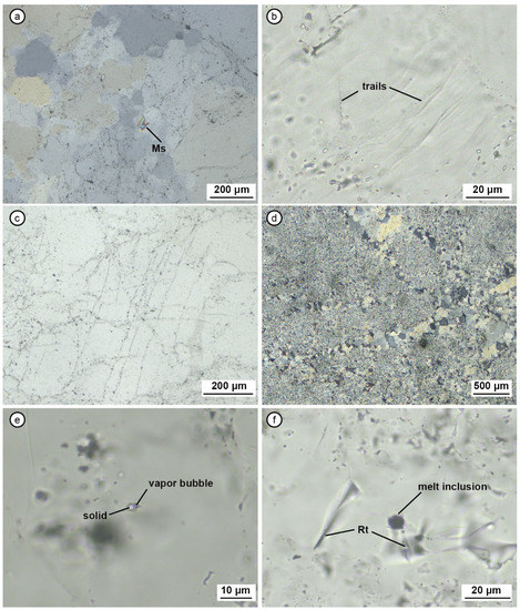 Trace Element Concentrations and Mineralogy of Quartz Vein Deposits ...