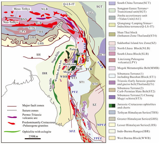 Zircon U–Pb Geochronology, Geochemistry and Geological Significance of the Santaishan–Yingjiang ...