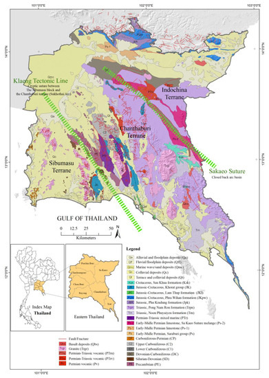 Prediction of Au-Associated Minerals in Eastern Thailand Based on ...