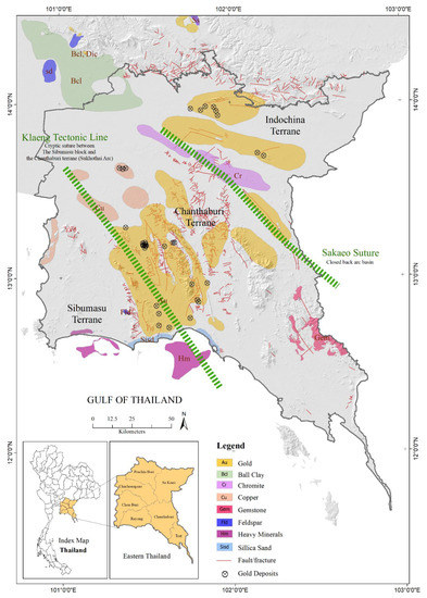 Prediction of Au-Associated Minerals in Eastern Thailand Based on ...