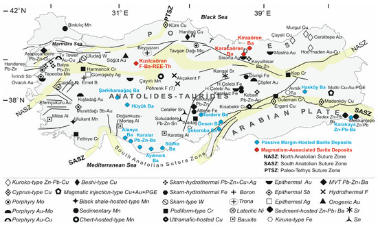 Barite Deposits of Türkiye: A Review