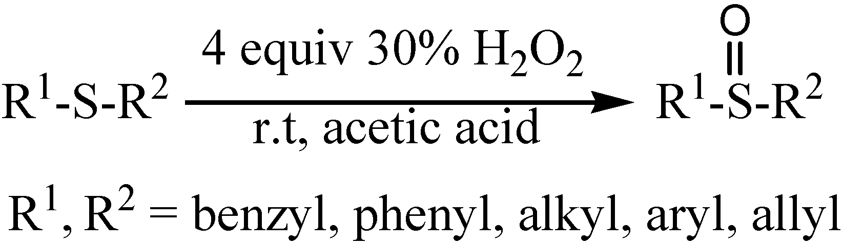 Effective Oxidation of Sulfides to Sulfoxides with Hydrogen Peroxide ...