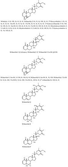 Steroidal Lactones from Withania somnifera, an Ancient Plant for Novel ...