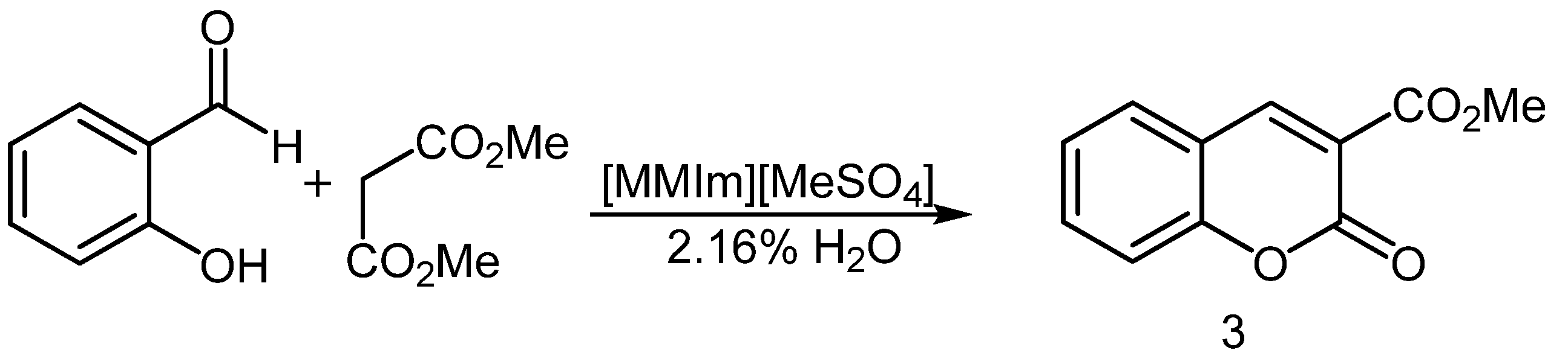 Knoevenagel Reaction in [MMIm][MSO4]: Synthesis of Coumarins