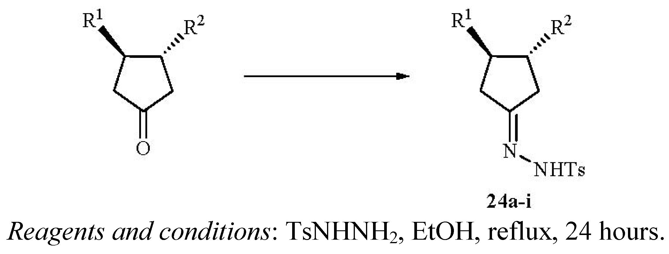 Facile Preparation of the Tosylhydrazone Derivatives of a Series of ...