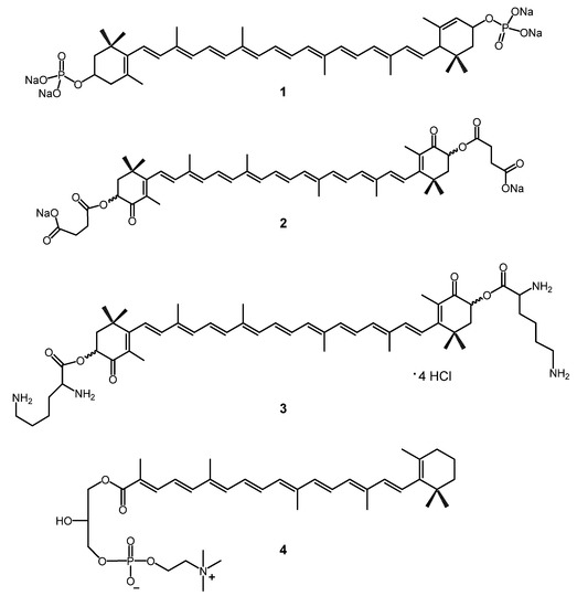 Hydrophilic Carotenoids: Recent Progress