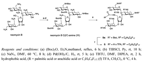 Synthesis and Antibacterial Activities of Amphiphilic Neomycin B-based ...