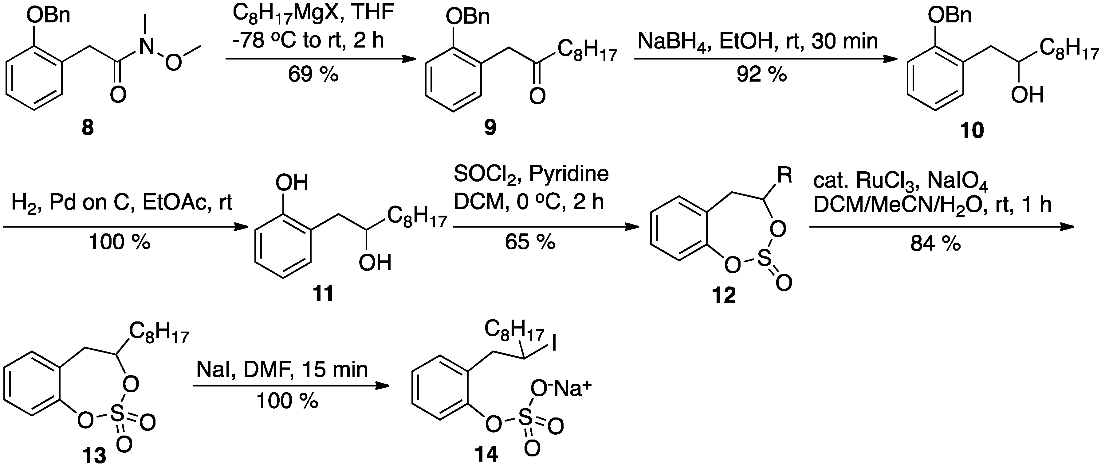 Radioiodination of Aryl-Alkyl Cyclic Sulfates