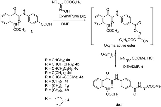OxymaPure/DIC: An Efficient Reagent for the Synthesis of a Novel Series ...