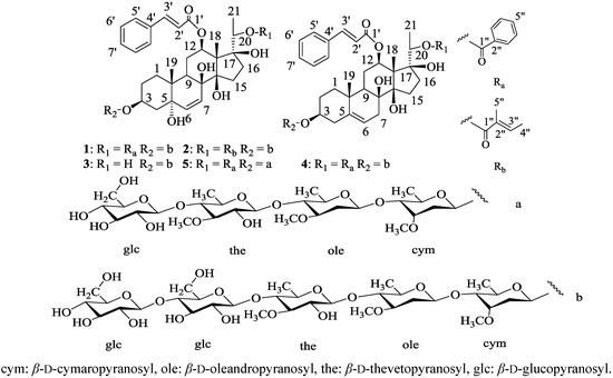Molecules | Free Full-Text | New Pregnane Glycosides from Gymnema sylvestre
