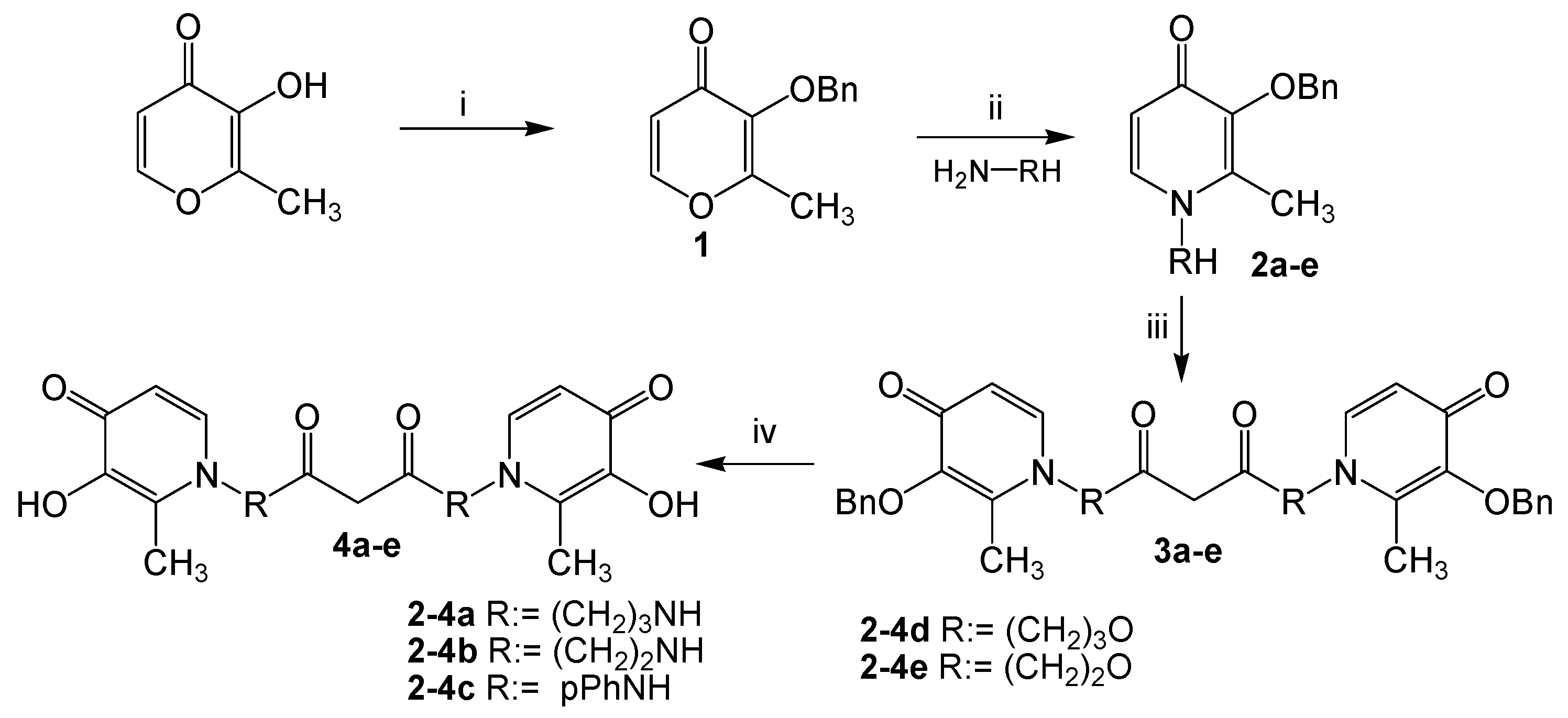 Synthesis of New Bis(3-hydroxy-4-pyridinone) Ligands as Chelating ...
