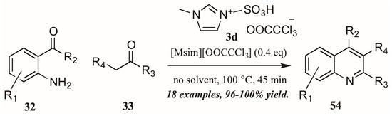 Recent Advances in Metal-Free Quinoline Synthesis