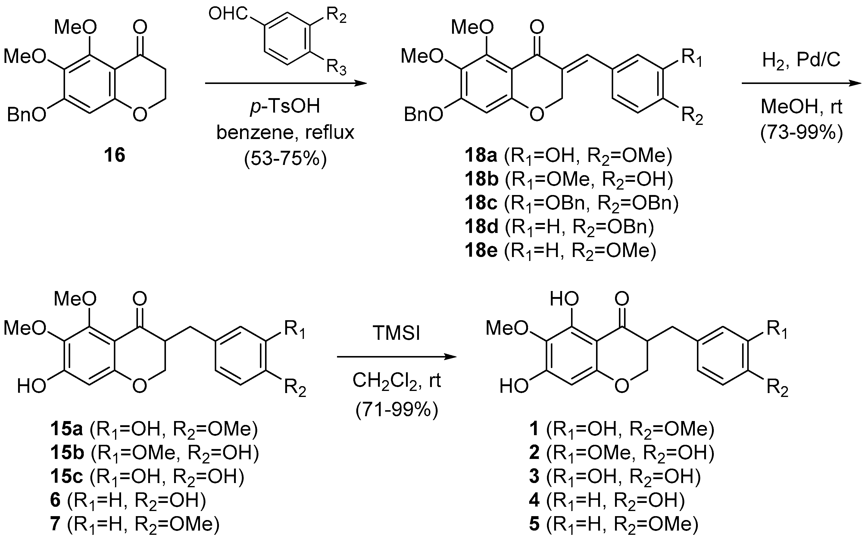 Molecules | Free Full-Text | Synthesis of Natural Homoisoflavonoids Having Either 5,7-Dihydroxy ...