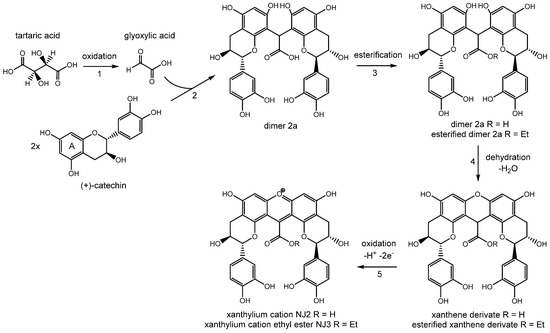 Impact of Xanthylium Derivatives on the Color of White Wine