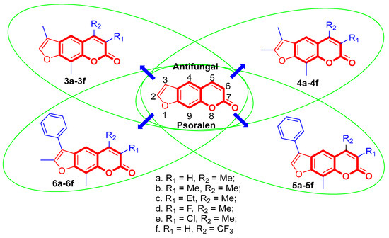 Design, Synthesis and Antifungal Activity of Psoralen Derivatives