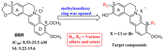 Synthesis and Evolution of Berberine Derivatives as a New Class of ...
