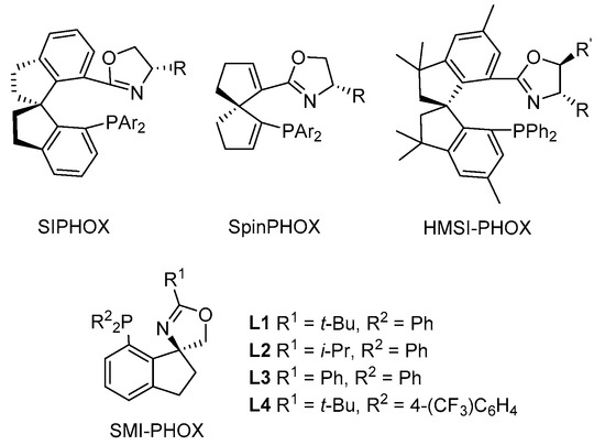 Spiro Indane-Based Phosphine-Oxazolines as Highly Efficient P,N Ligands ...