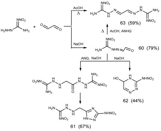 A Review on the Reactivity of 1-Amino-2-Nitroguanidine (ANQ)