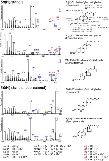 Methyl Ether-Derivatized Sterols and Coprostanol Produced via ...