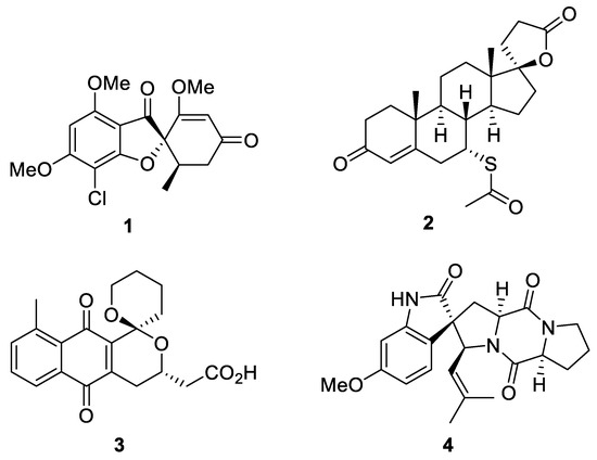 Spirocyclic Motifs in Natural Products