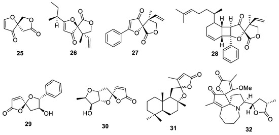 Spirocyclic Motifs in Natural Products